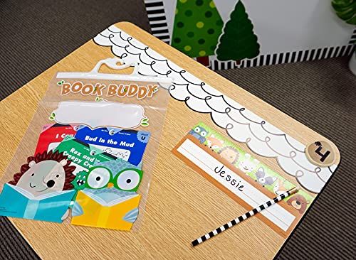 CTP Woodland Friends Book Buddy Bag, Clear 10.5” x 12.5” Storage Bags (Creative Teaching Press 8537)