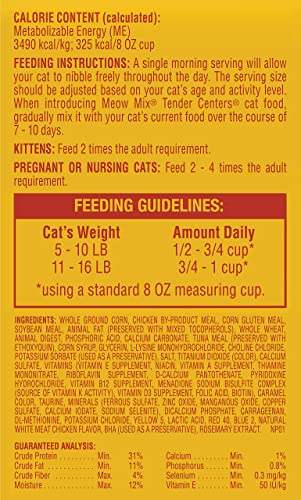 Meow Mix Tender Centers Basted Bites Chicken and Tuna Flavor, 3 Lb