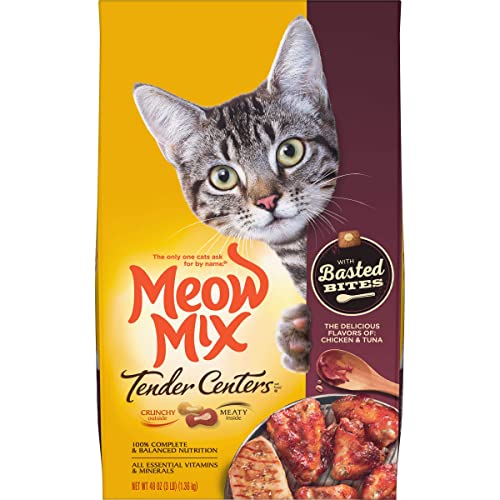 Meow Mix Tender Centers Basted Bites Chicken and Tuna Flavor, 3 Lb