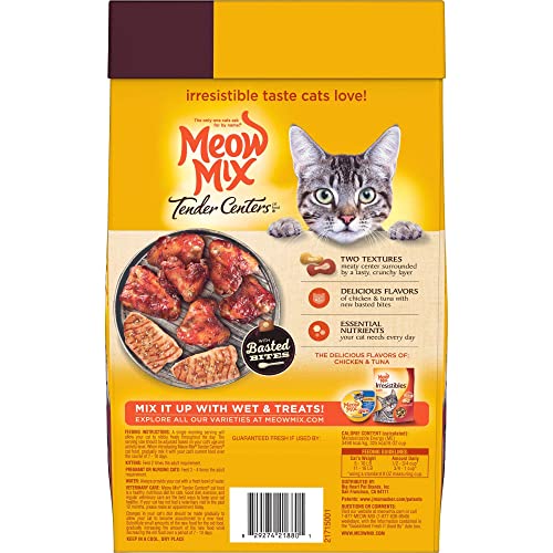 Meow Mix Tender Centers Basted Bites Chicken and Tuna Flavor, 3 Lb