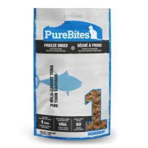 purebites tuna freeze dried cat treats, 0.88oz | 25g - value size