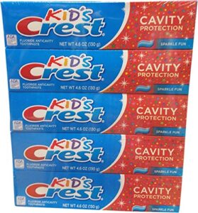 crest 48204 kid's sparkle fun (5 pack)