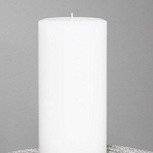 Mister Candle - 4 inch by 8 inch Tall Citronella Scented Pillar Candle - Indoor & Outdoor Use