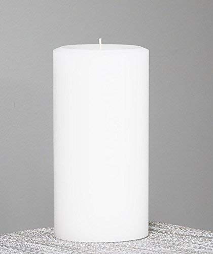 Mister Candle - 4 inch by 8 inch Tall Citronella Scented Pillar Candle - Indoor & Outdoor Use