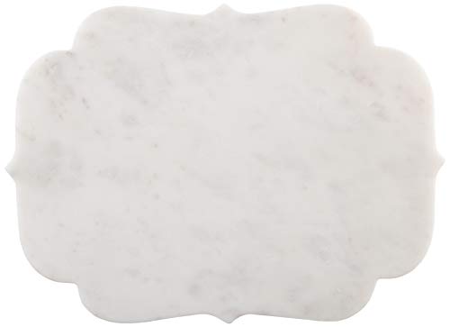 Santa Barbara Design Studio Table Sugar Cheese Board, 15 x 11-Inches, White Marble