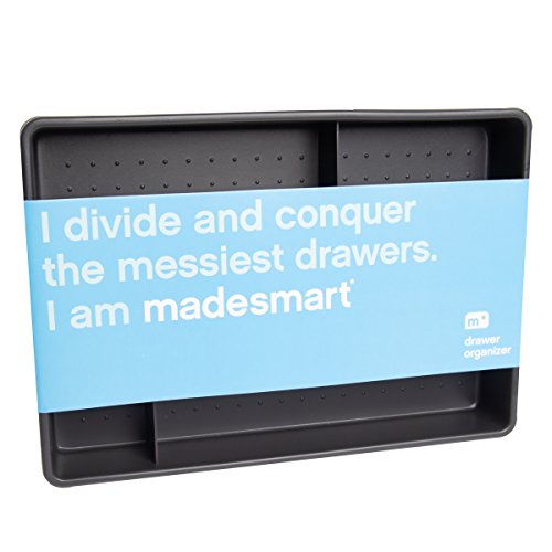 Madesmart (2 Pack) Desk Drawer Organizer Tray for Home Office Sticky Notes Pen Pencil Holder Insert