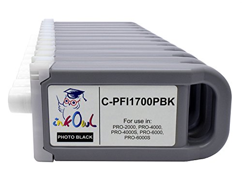 InkOwl Compatible Ink Cartridge Replacement for Canon PFI-1700 (700ml, 12-Pack) for PRO-2000, PRO-4000, PRO-6000 Printers