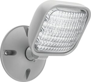 lithonia lighting ere gy sgl wp m12 led one single head emergency light, gray