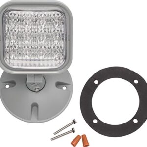 Lithonia Lighting ERE GY SGL WP M12 LED One Single Head Emergency Light, Gray