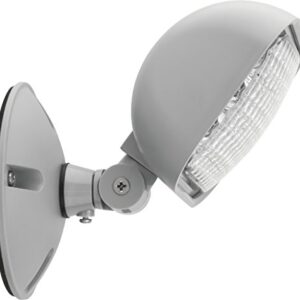 Lithonia Lighting ERE GY SGL WP M12 LED One Single Head Emergency Light, Gray