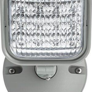 Lithonia Lighting ERE GY SGL WP M12 LED One Single Head Emergency Light, Gray