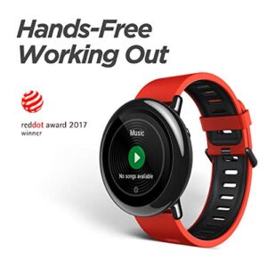 Amazfit Pace Multisport Smartwatch by Huami with All-Day Heart Rate and Activity Tracking, GPS, 5-Day Battery Life, (A1612 Red Band)