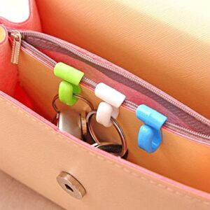 12Pcs Colorful Handbag Key Clips Holder Key Hook Key Ring Finder Hanger Organizer for Purses Bags Handbag, Random Color