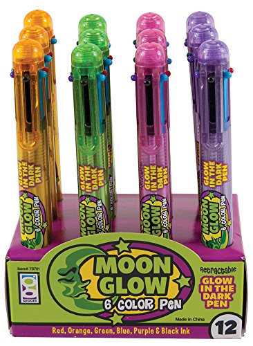 Raymond Geddes Moon Glow 6-in-1 Retractable Pens (Pack of 12)