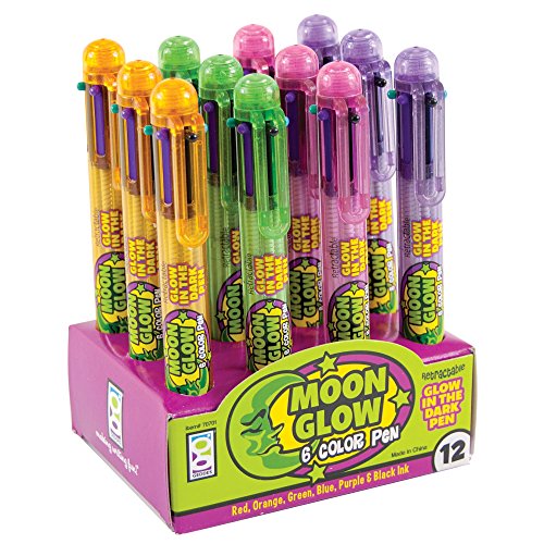 Raymond Geddes Moon Glow 6-in-1 Retractable Pens (Pack of 12)