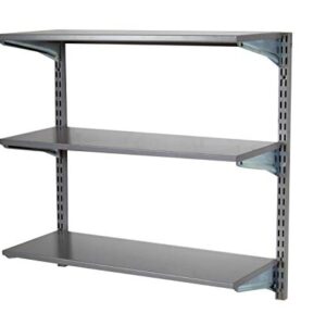 Triton Storability Products 1794 Wall Mount Shelving Unit with 3 Steel Shelves