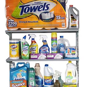 Triton Storability Products 1794 Wall Mount Shelving Unit with 3 Steel Shelves