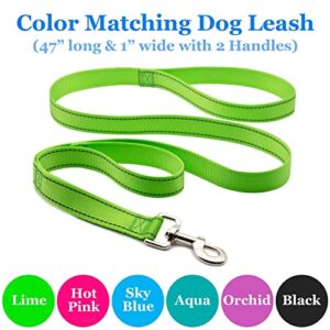 Reflective Personalized Dog Collar with Pet Name Phone Number Address for Small Medium Large Dogs Adjustable Size (XS S M L XL)