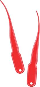 maine man shrimp peeler deveiner cleaner tool, 8-inches, red