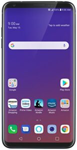 lg v35 thinq with alexa hands-free – prime exclusive phone – unlocked – 64 gb – aurora black