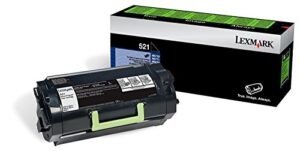 lexmark 52d1000 return program toner cartridge 2-pack for ms710, ms810, ms812