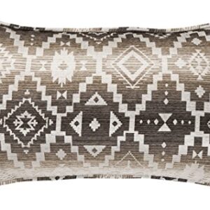 Paseo Road by HiEnd Accents | Chalet Aztec Decorative Pillow, 34x21 inch, Modern Southwestern Rustic Style Luxury Bedding, Decorative Throw Pillow