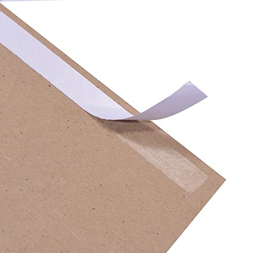 A7 Brown Kraft Paper Invitation 5 x 7 Envelopes - 50 Pack,Self Seal,For 5x7 Cards| Perfect for Weddings, Invitations, Baby Shower| Stationery For General, Office | 5.25 x 7.25 Inches