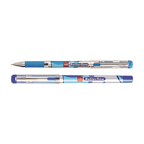 Cello Butterflow Ball Pen Set - Pack of 10 (Blue)