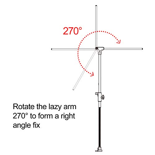 REPTI ZOO Reptile Dual Lamp Stand Lamp Hanger Holder Adjustable Metal Lamp Support for Reptile Glass Terrarium Heating Light