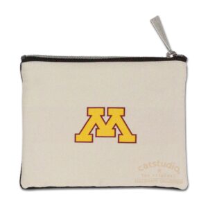 Catstudio University of Minnesota Collegiate Zipper Pouch Purse | Holds Your Phone, Coins, Pencils, Makeup, Dog Treats, & Tech Tools