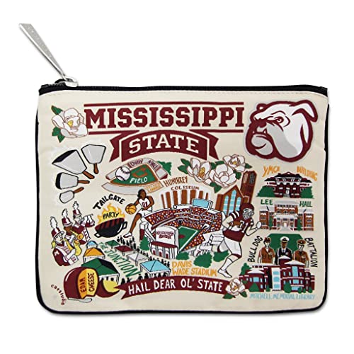 Catstudio Mississippi State University Collegiate Zipper Pouch Purse | Holds Your Phone, Coins, Pencils, Makeup, Dog Treats, & Tech Tools