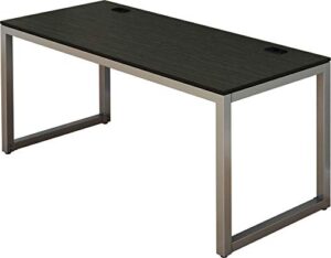 shw home office 55-inch large computer desk, espresso