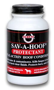 sav-a-hoof protectant by sbs equine , dual-action hoof conditioner, antiseptic barrier against infection, repels moisture & contaminates, 7.5 fl. oz.