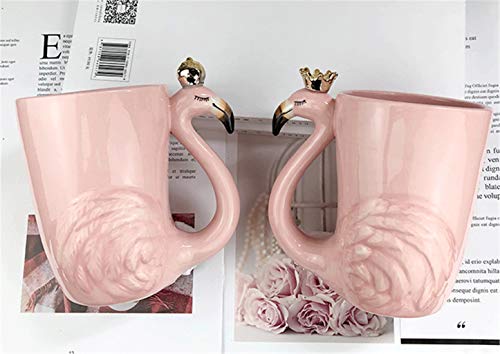 16 oz Cute Pink Coffee Mug Ceramic Cup Flamingo Gift Mug for Women Grandma Mom Mug Christmas Funny Coffee Cup Animal Mug Pink Christmas Mug Decor Wedding Mugs