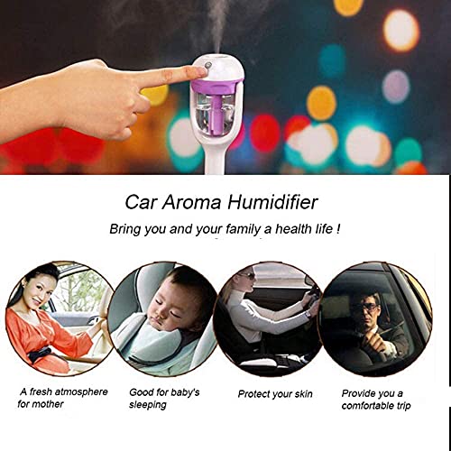 MIGHTYDUTY Car Air Humidifier Aromatherapy Essential Oil Diffuser Freshener Diffuser Blue