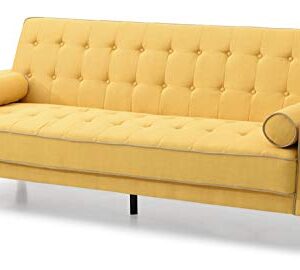 Glory Furniture Futon Sofa Bed, Yellow