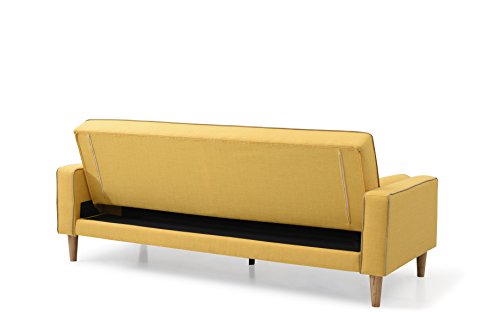 Glory Furniture Futon Sofa Bed, Yellow