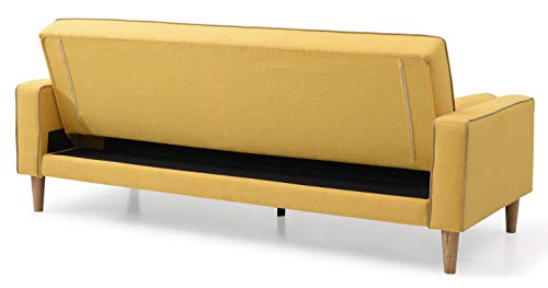 Glory Furniture Futon Sofa Bed, Yellow