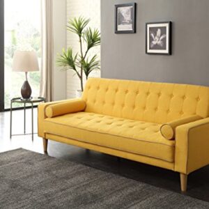 Glory Furniture Futon Sofa Bed, Yellow