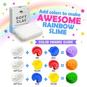 Original Stationery Soft Clay for Slime Supplies - Modeling Clay Art Supplies for Kids - Add to Glue and Shaving Foam to Make Fluffy Butter Slime [230 Grams 9 Ounces Makes +10 slimes