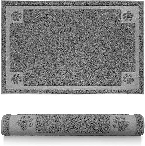 SHUNAI Dog Mat for Food and Water Under Bowl and Feeder, 35 x 24 Inches Large Dog Bowl Life Food Pet Mats for Dogs and Cats, Silicone Non Slip for Floors, Easy to Clean