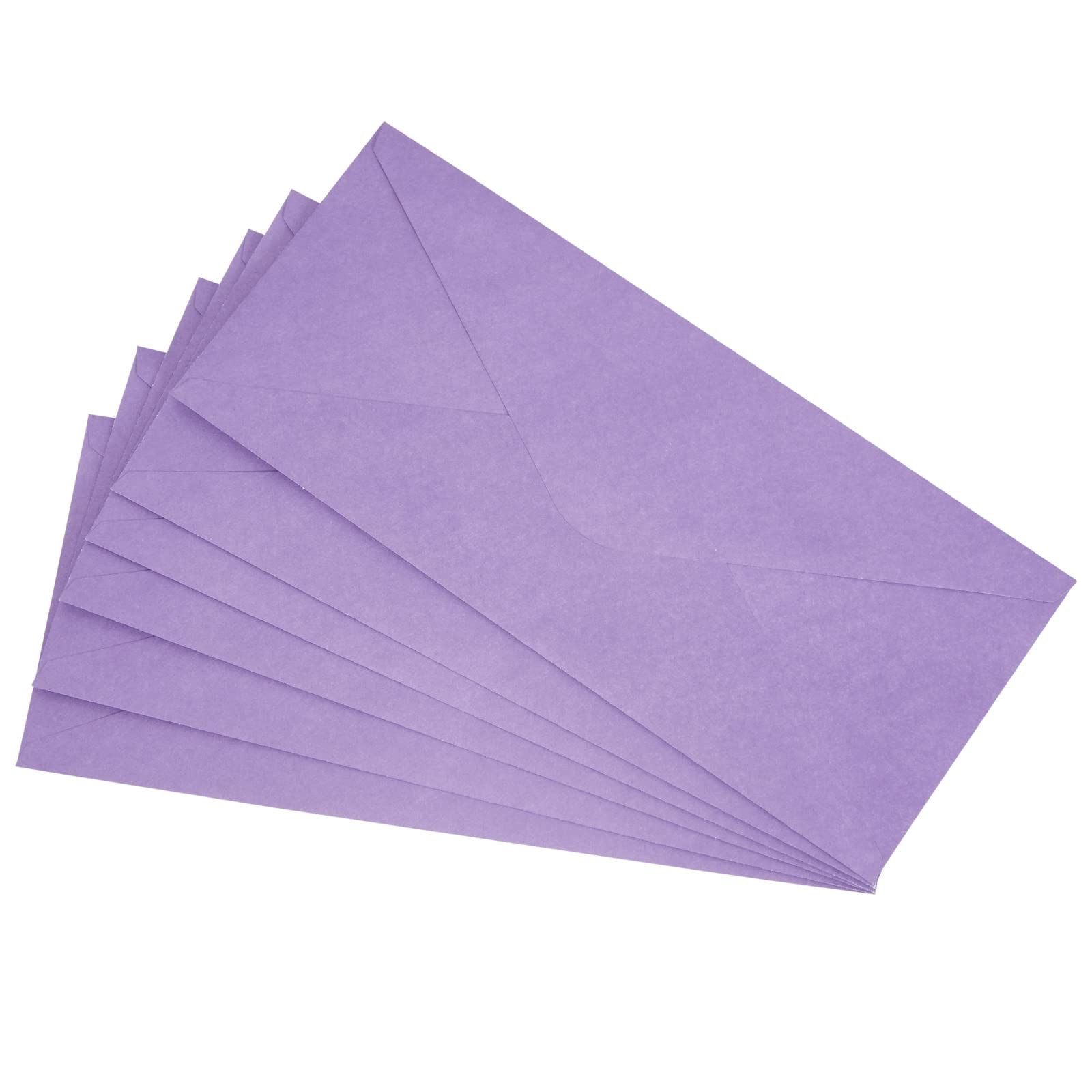 200-Pack #10 Purple Envelopes Bulk with Gummed Seal and V-Flap for Invitations, Mailing Business Letters, Checks, Greeting Cards, Holidays, Notes, and Photos (4 1/8 x 9 1/2 in)