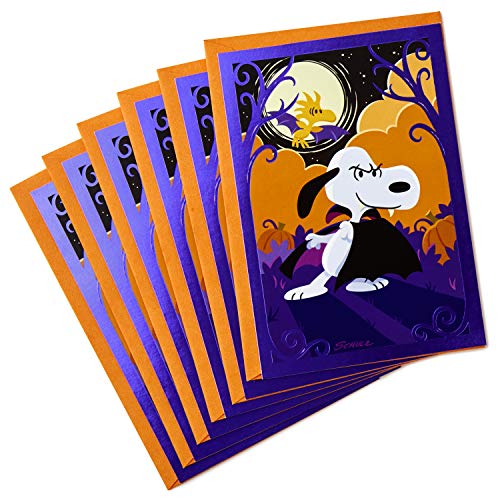 Hallmark Peanuts Halloween Cards (6 cards with Envelopes)