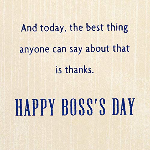 Hallmark Boss's Day Greeting Card (You're The Best, Boss)