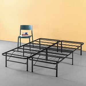 zinus callie 14 inch classic smartbase mattress foundation / platform bed frame / box spring replacement / quiet noise-free / under-bed storage, full