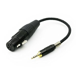 newfantasia 2.5mm trrs balanced male to 4-pin xlr balanced female headphone audio adapter for astell&kern ak240 ak320 ak380 for onkyo dp-x1 fiio x5iii xdp-300r