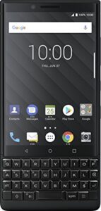 blackberry key2 black unlocked gsm android smartphone 4g lte, 64gb