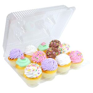 1 dozen cupcake container (12 cavities), 25 ct.