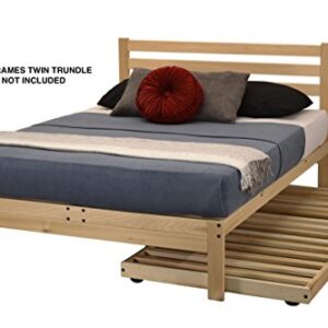 KD Frames Lexington Platform Bed, Queen, Unfinished