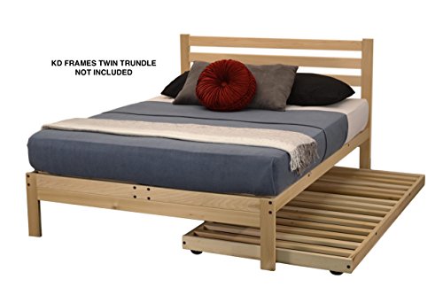 KD Frames Lexington Platform Bed, Queen, Unfinished